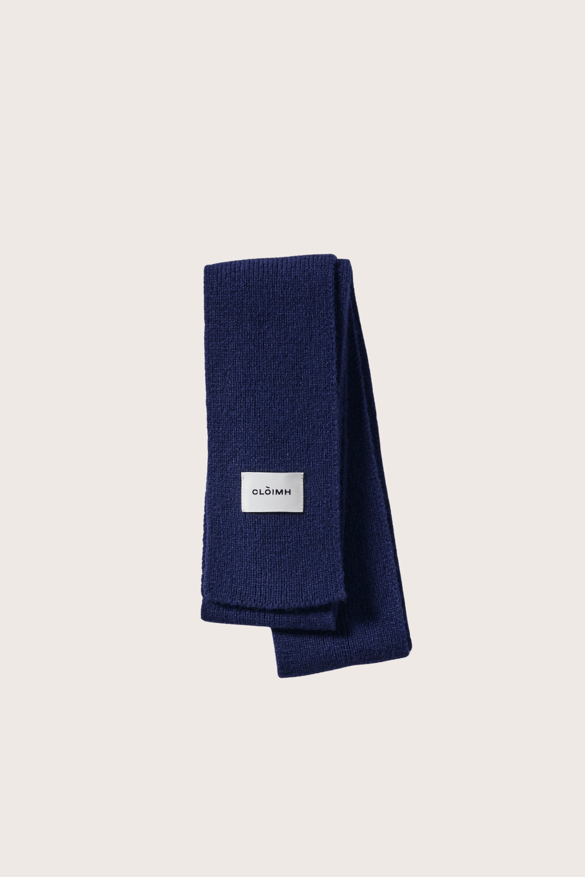 CLOIMH Mini Soft Wool Scarf in Navy